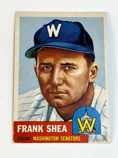 1953 Topps #164 Frank Shea Ex