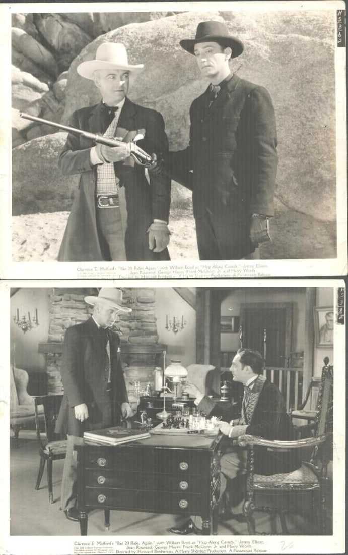 Hopalong Cassidy Bar 20 Rides Again Original Stills