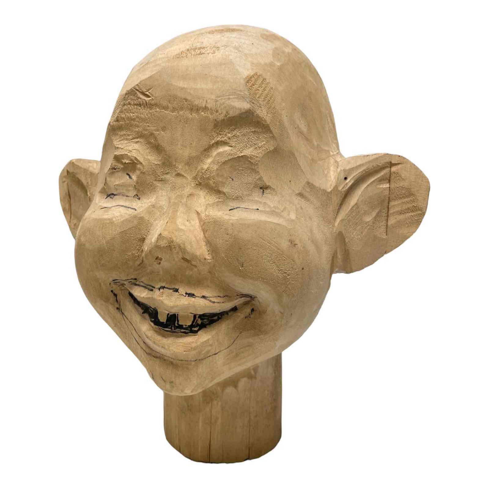 Richard Outcault Raw Wood Bust Of The Yellow Kid Auction