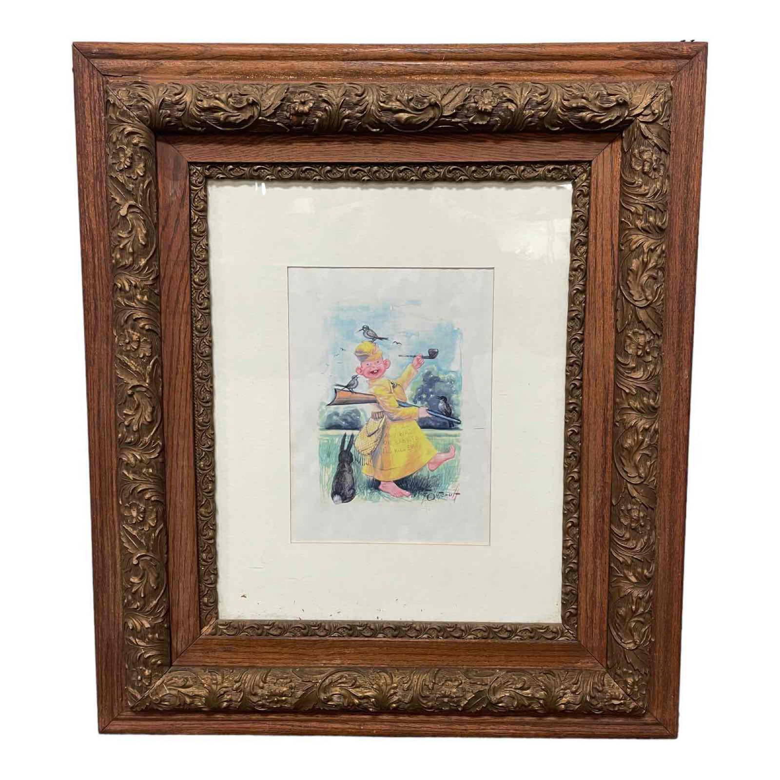 Richard Outcault The Yellow Kid Colored Lithograph Auction