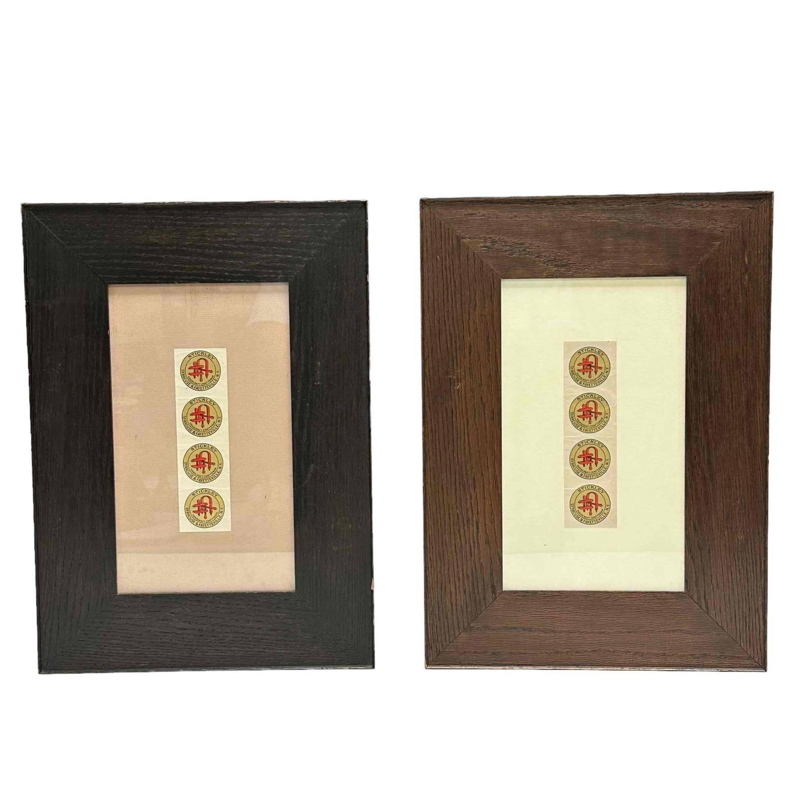 Two Arts And Crafts Mission Oak Frames With Stickley Labels Auction