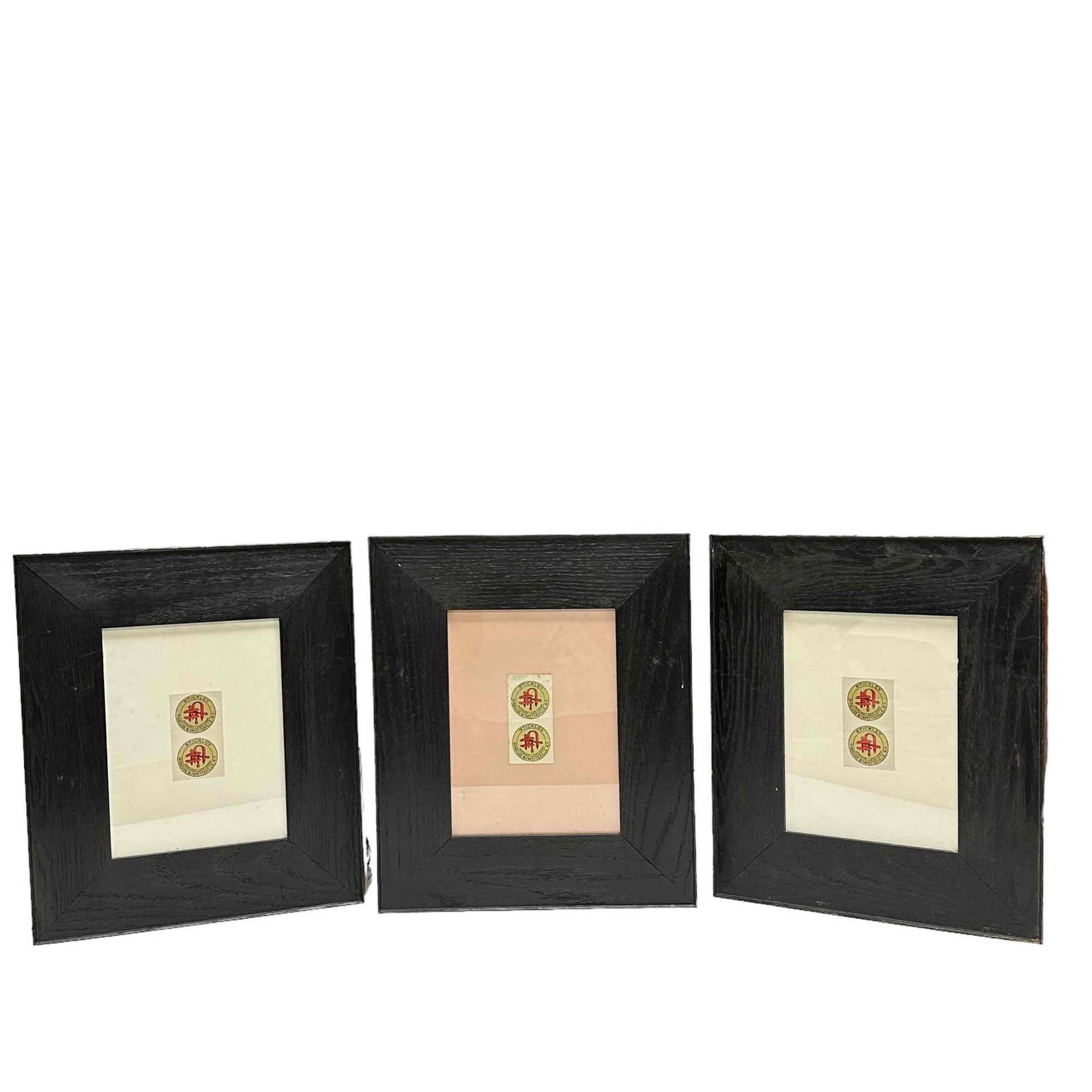 Three Arts And Crafts Mission Oak Frames With Stickley Labels Auction