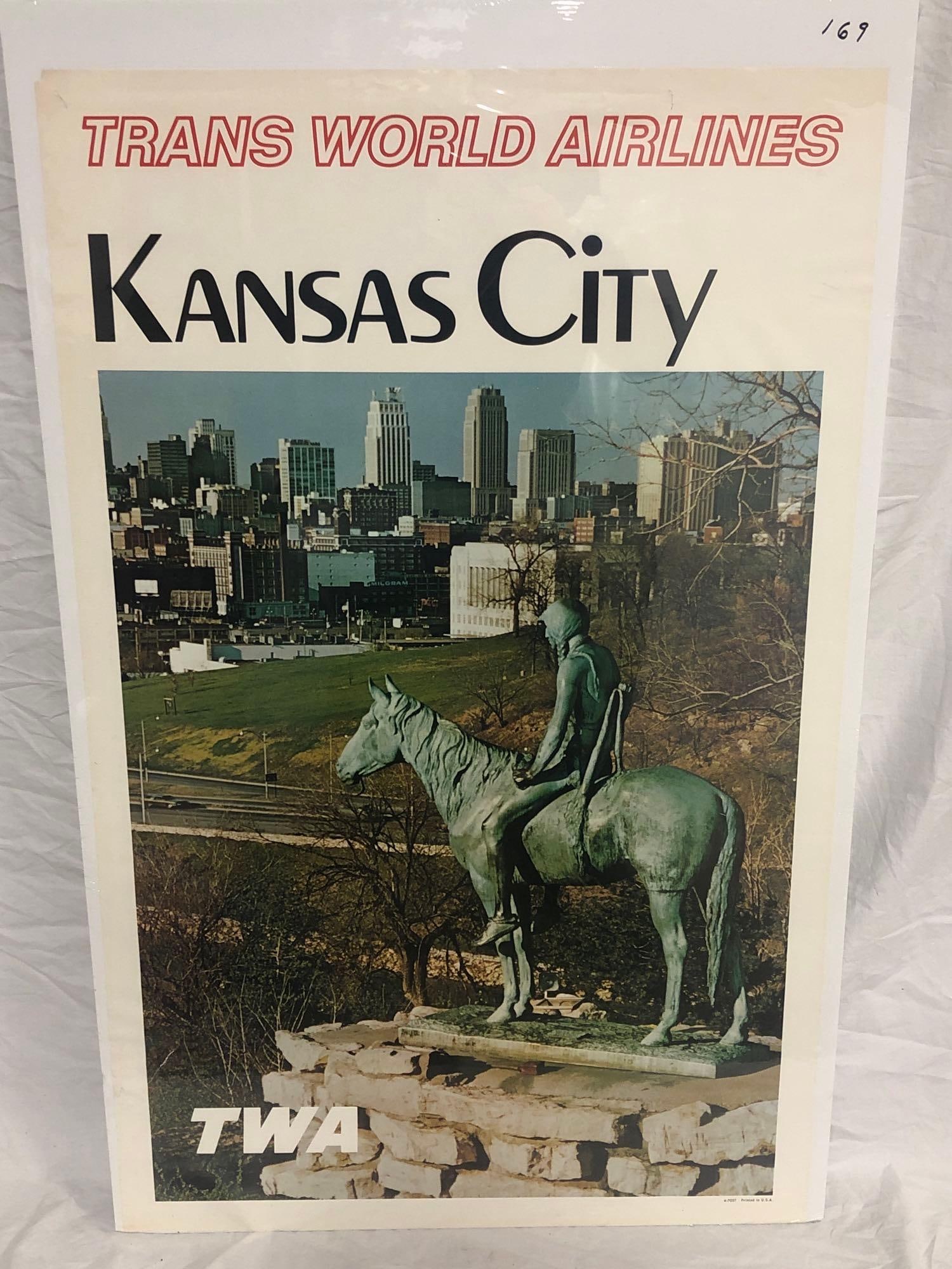 Missouri - Kansas City Twa Travel Poster Auction