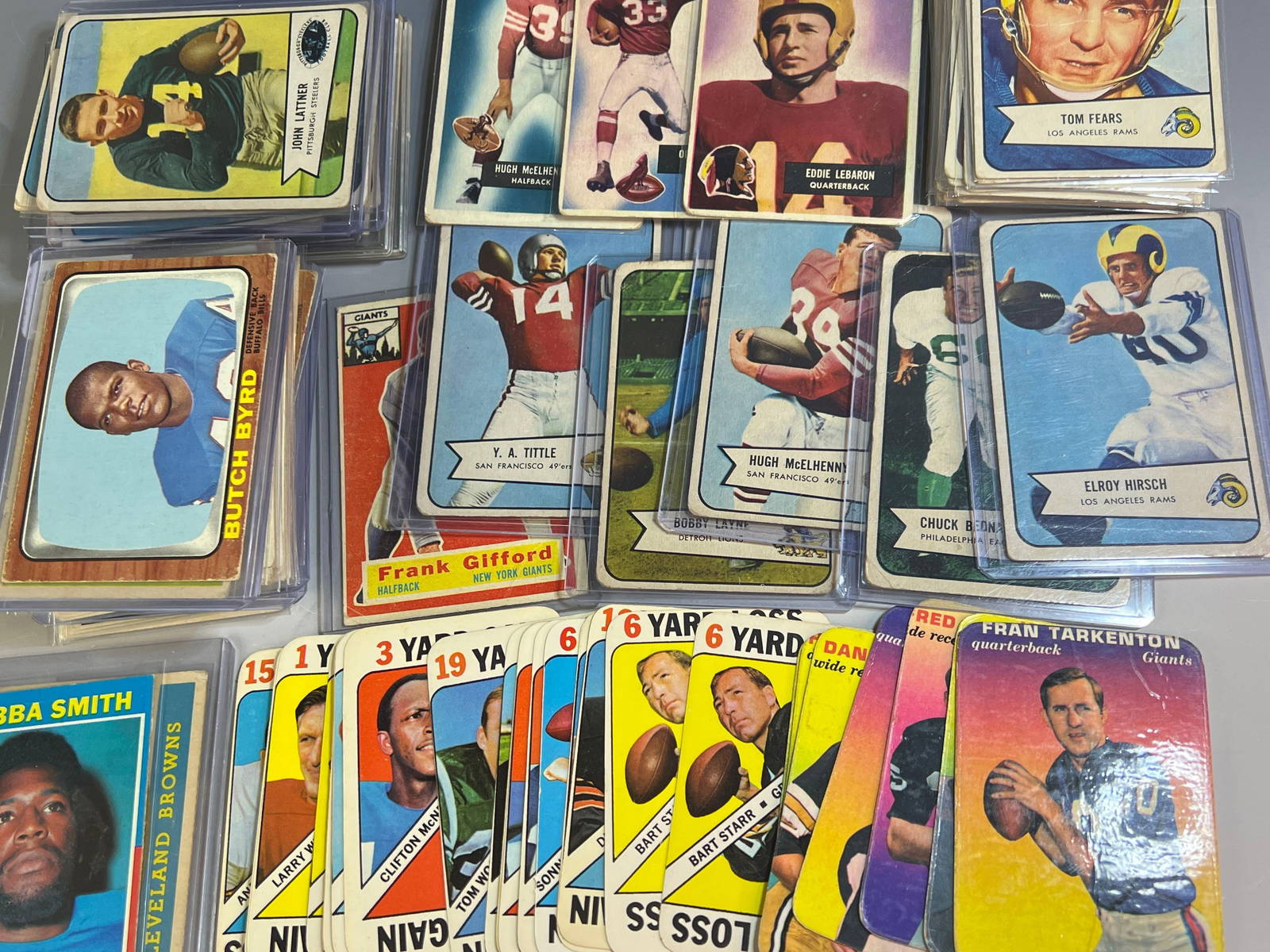 (100) + Vintage Football Cards 1950's 1960's 1970's Auction