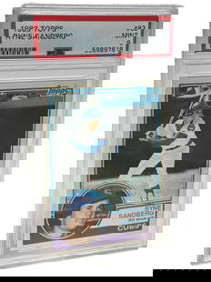 1983 Topps #83 Ryne Sandberg Psa 9 Mint Rookie Card