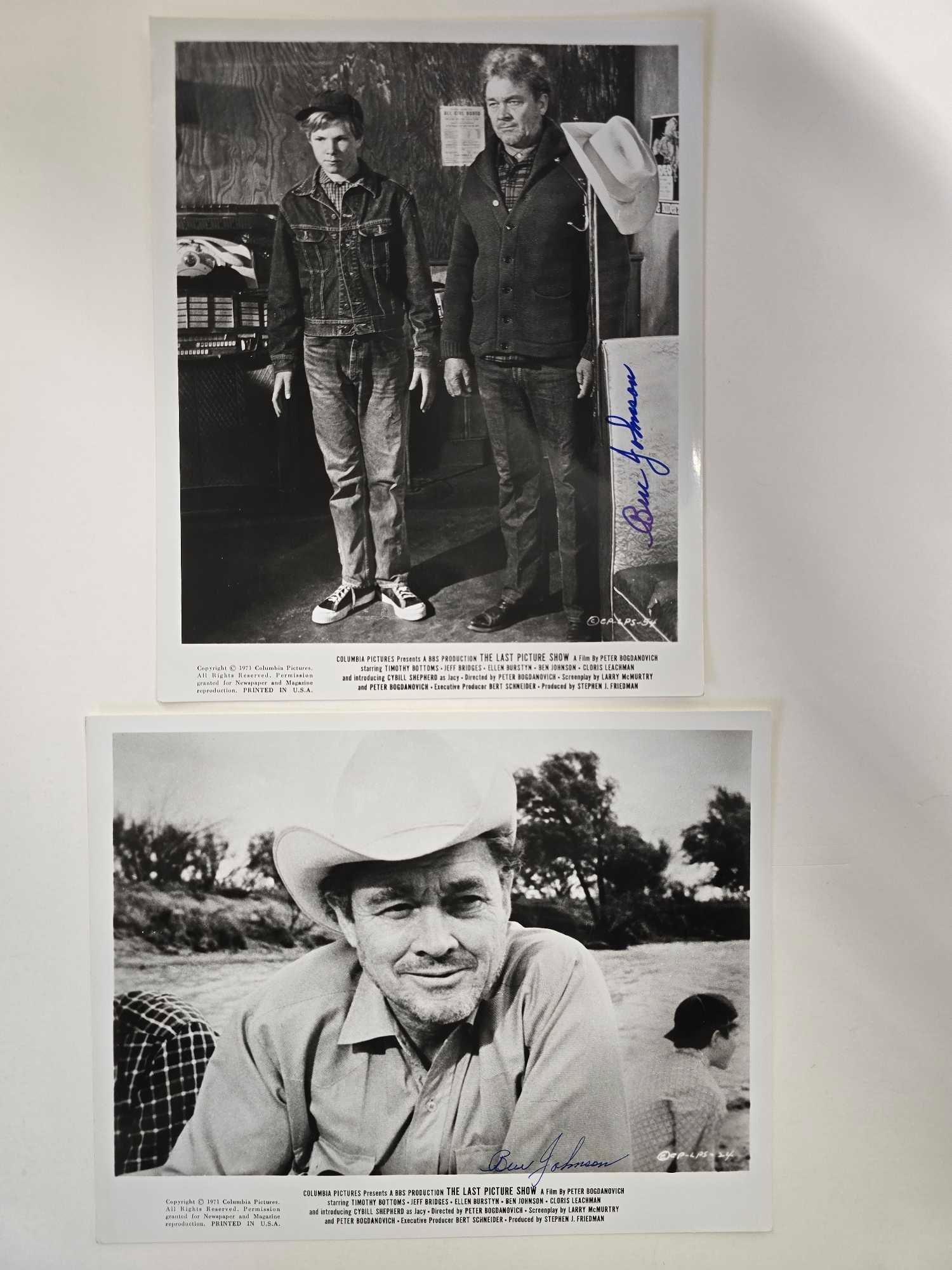 Ben Johnson Autographed Photos(2) Auction
