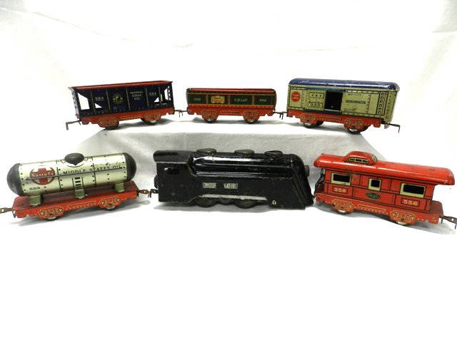 Marx Tin Wind Up Commodore Vanderbilt Train Set