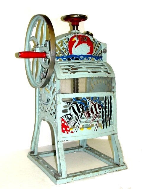 Rare Vintage Cast Iron Swan Ice Shaver