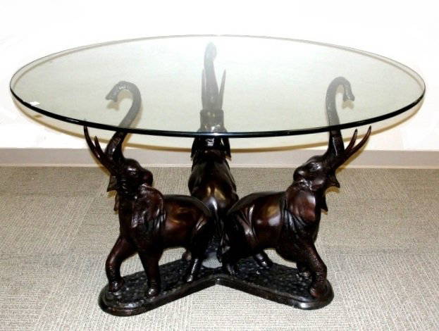 Great Elephant Glass Top Dinning Table 20th. C. - Dec 16, 2012 ...
