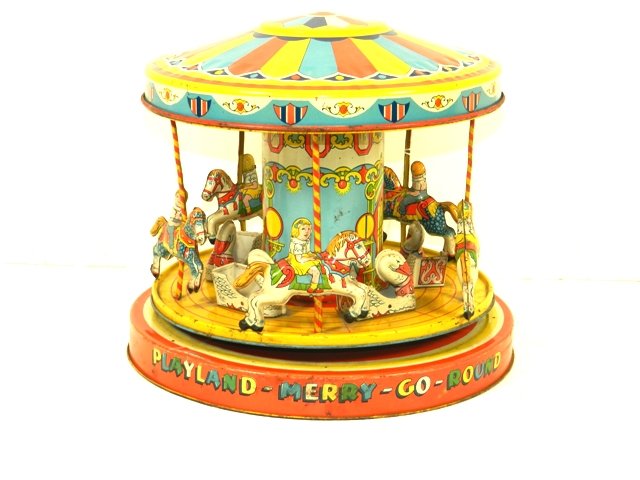 Chein Deluxe Play Land Merry Go Round