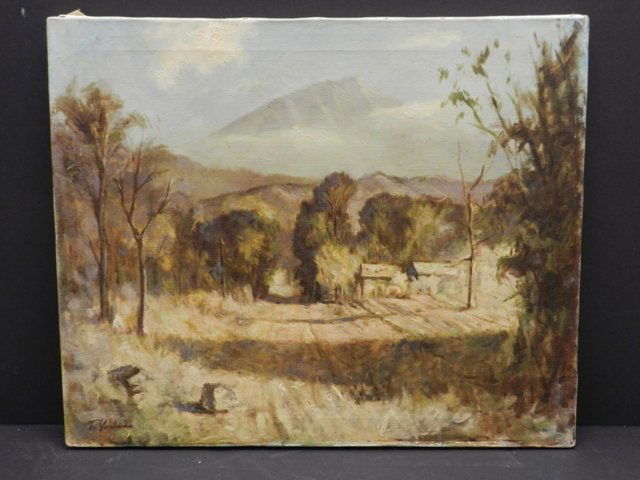 Harry Mintz Oil on Canvas Landscape Paintings : Lot 295