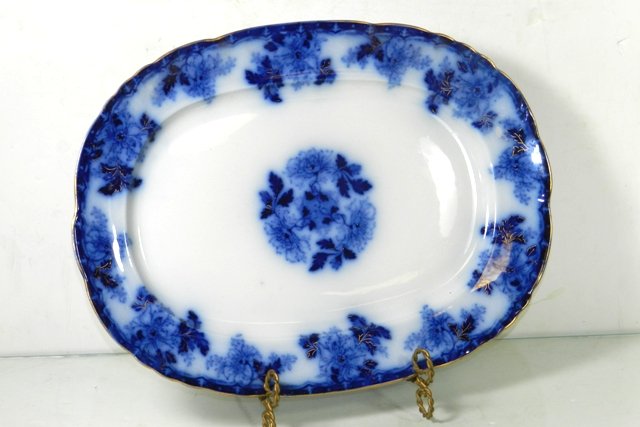English Flow Blue Serving Platter