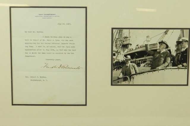Franklin D Roosevelt Signed War Letter & Photo