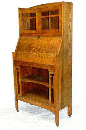 Arts & Crafts Oak Parlor Desk, Ca. 1910