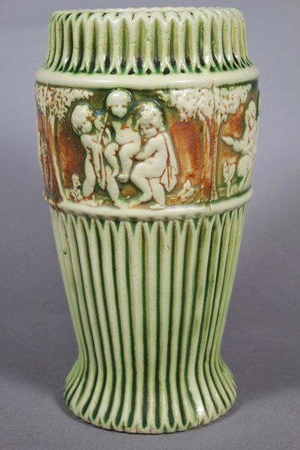 Early Roseville Pottery Donatello Pattern Vase