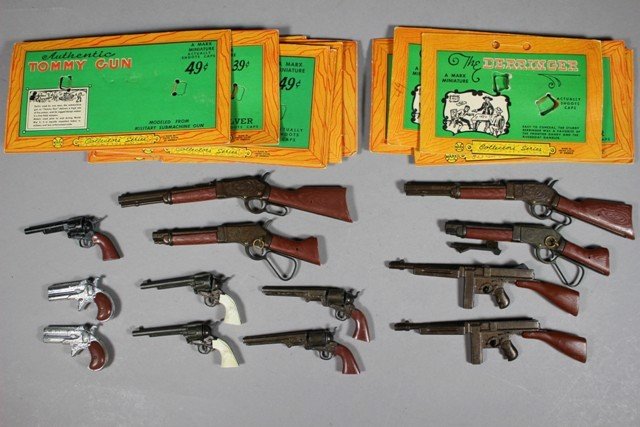 Vintage Marx Toys Miniature Cap Guns Collectors Series