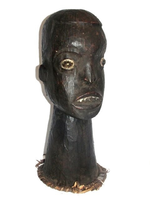 African Nigeria Ejagham Ekoi Janus Head Crest