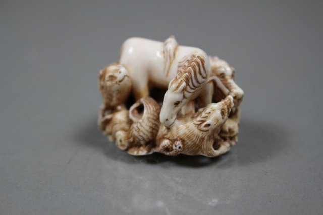 19th/20th Century Japanese Ivory Zodiac Netsuke