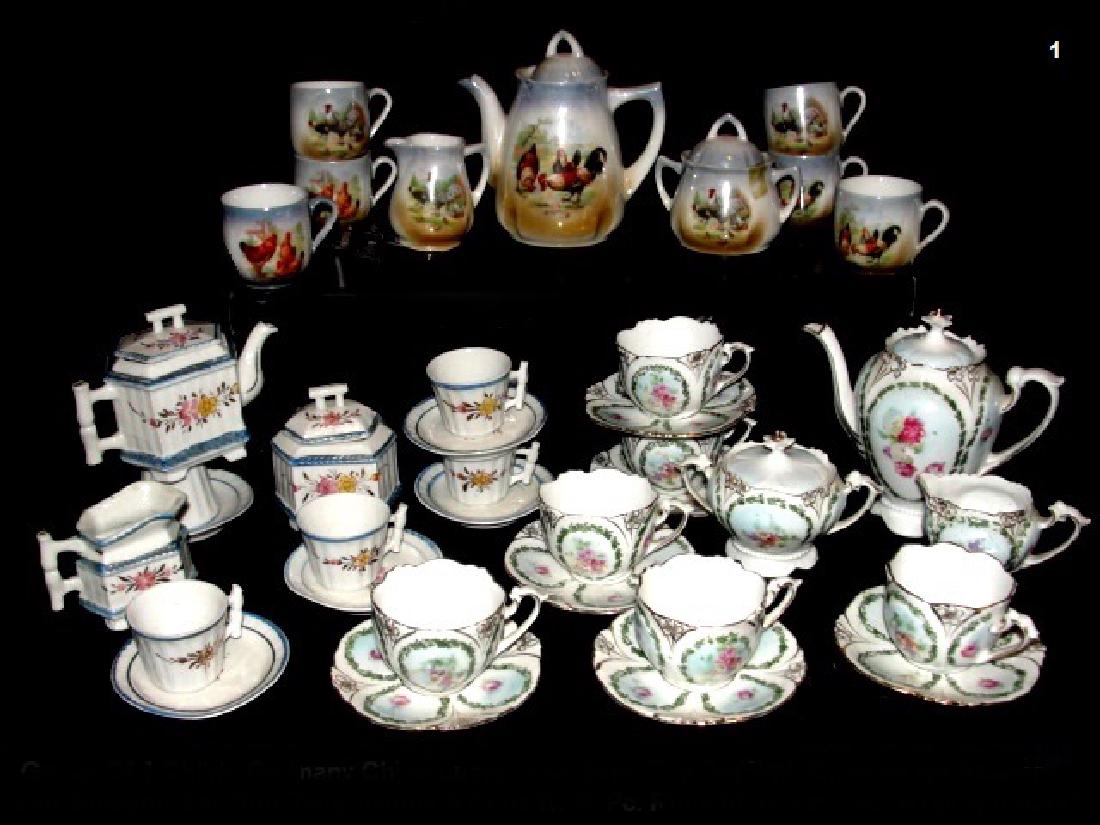 Three Childs Germany China Luster Tea Sets