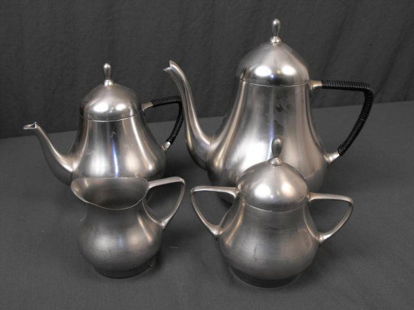 7: Bisco Pewter Tea Service 4 pcs.