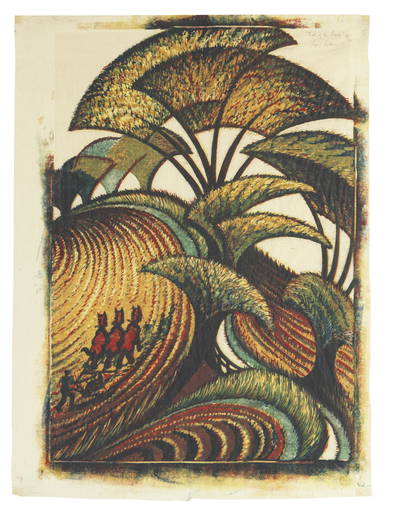 Sybil Andrews CPE (1898-1992) Fall of the Leaf Linocut - Jun 23, 2021 ...