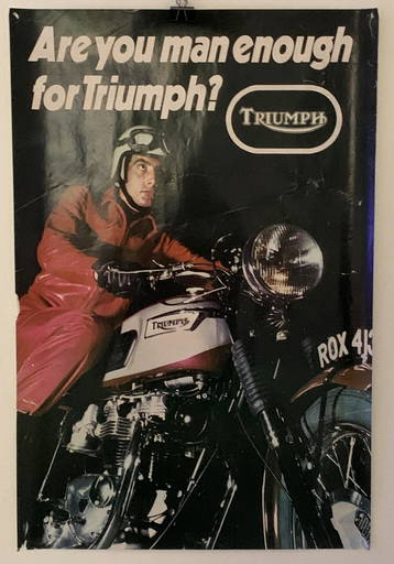 A Rare And Original Triumph Poster