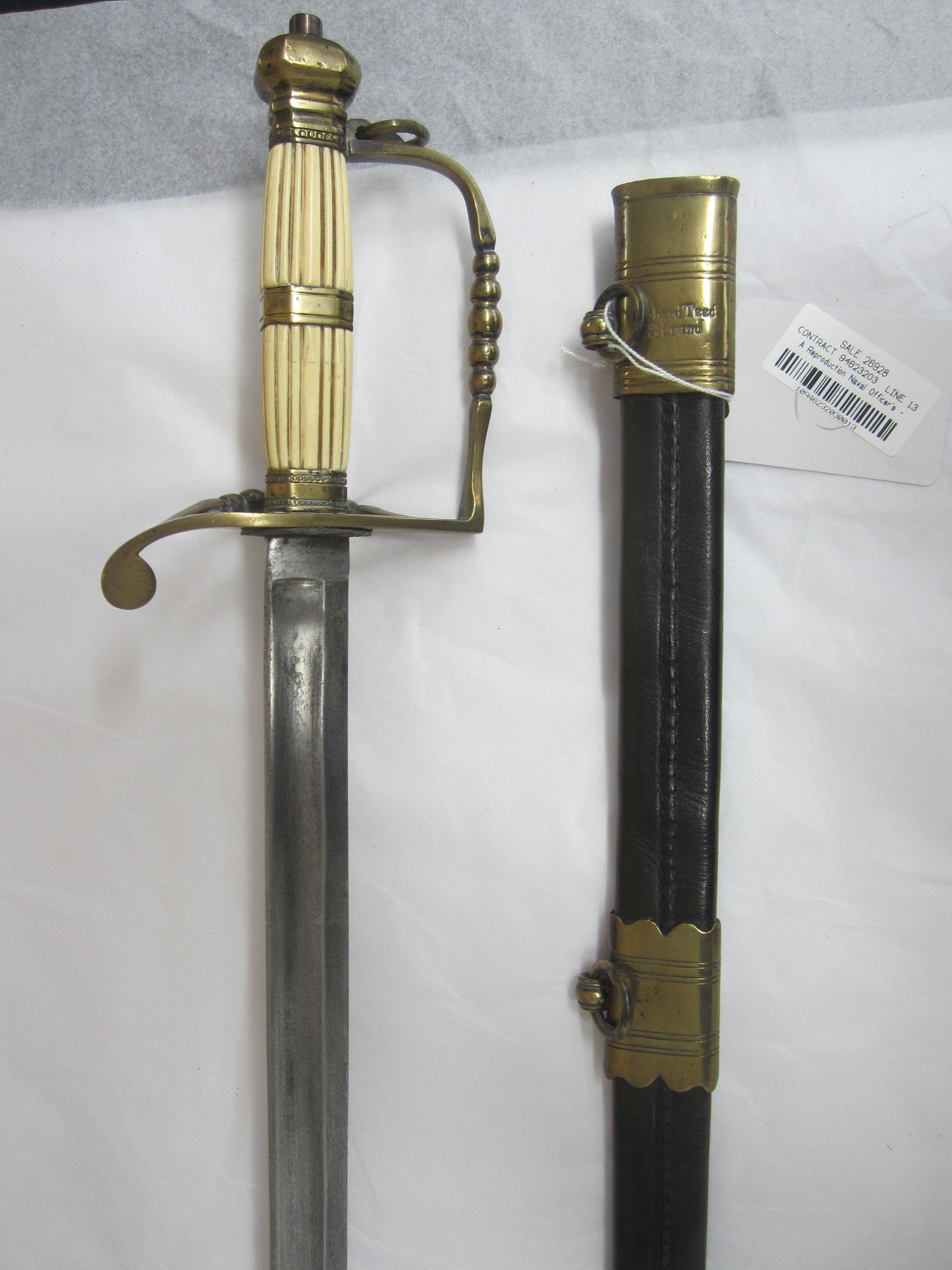 A Reproduction Naval Officer's Spadroon, - Oct 05, 2021 | Bonhams in ...