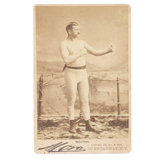 An 1882 John L. Sullivan Cabinet Card