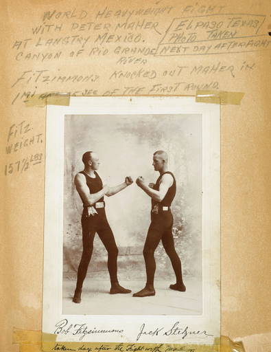 A Scrapbook Relating To Bob Fitzsimmons And Sparring