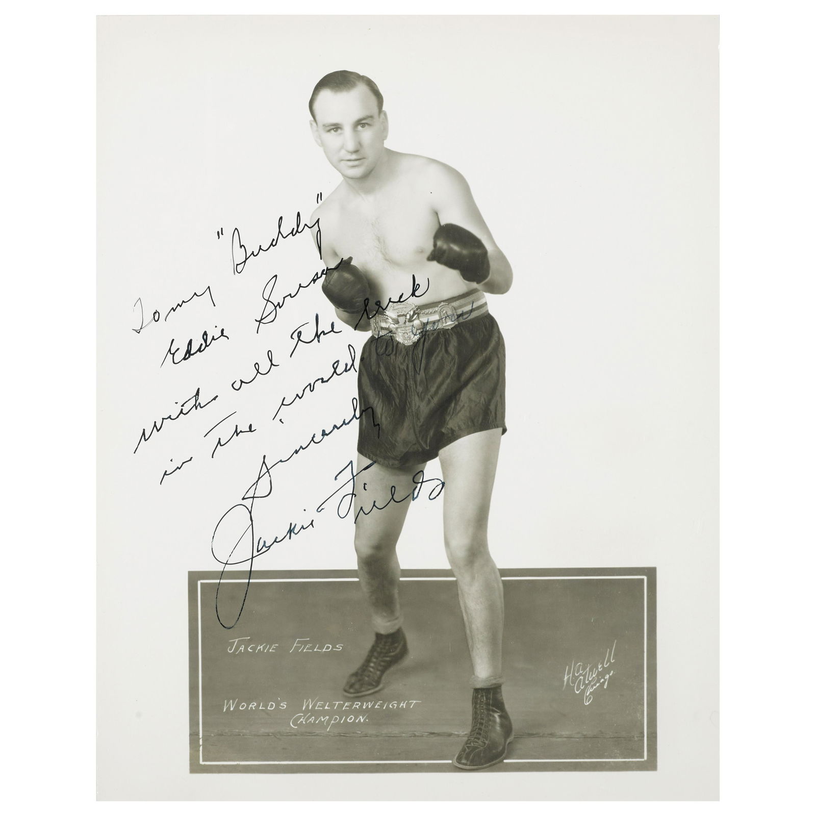A GROUP OF JACKIE FIELDS MEMORABILIA (#0132) on Oct 05, 2021 | Bonhams in NY