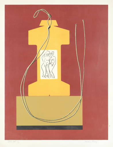 Man Ray (american, 1890 1976) Monument Lithograph