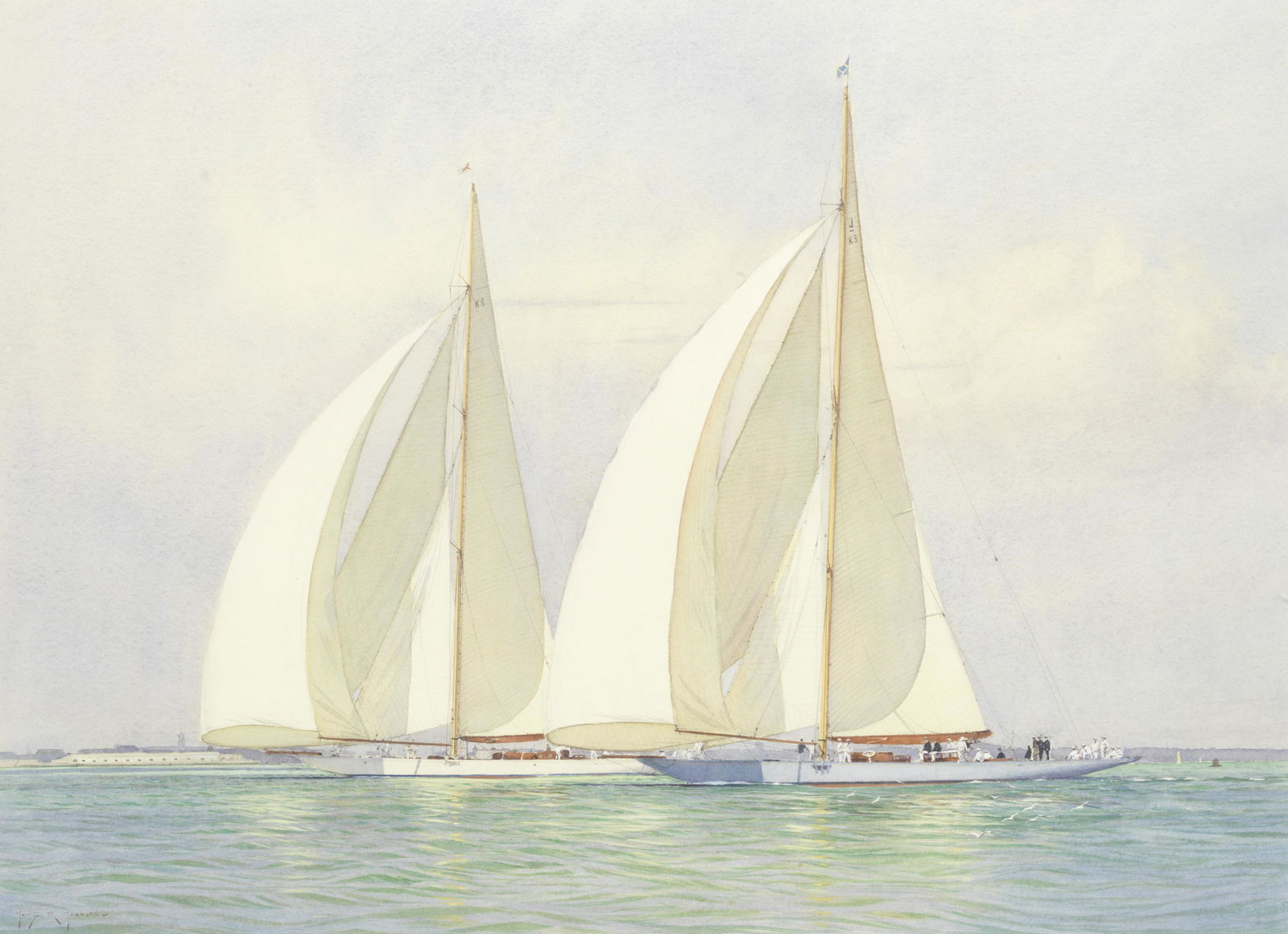 Martyn Richardson Mackrill (born British 1962) Light Airs And A Flowing ...