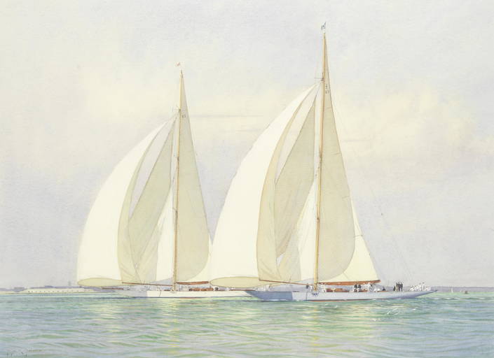 Martyn Richardson Mackrill (born British 1962) Light Airs And A Flowing ...