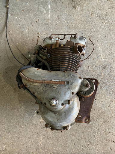 A Triumph Speed Twin Engine