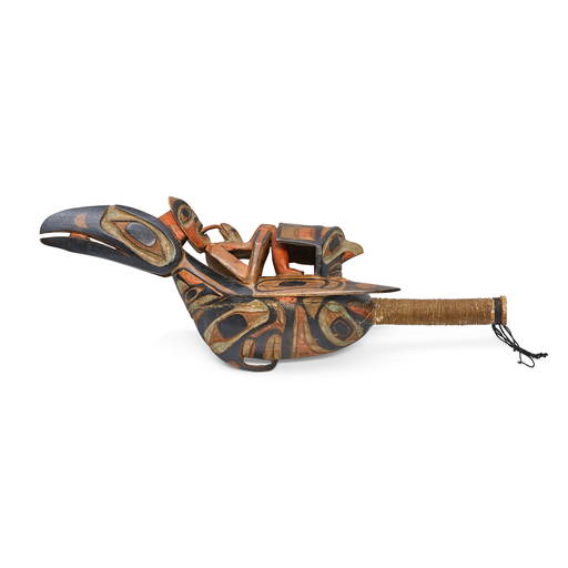 A Northwest Coast Raven Rattle