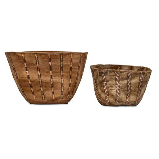 Two Thompson River Baskets