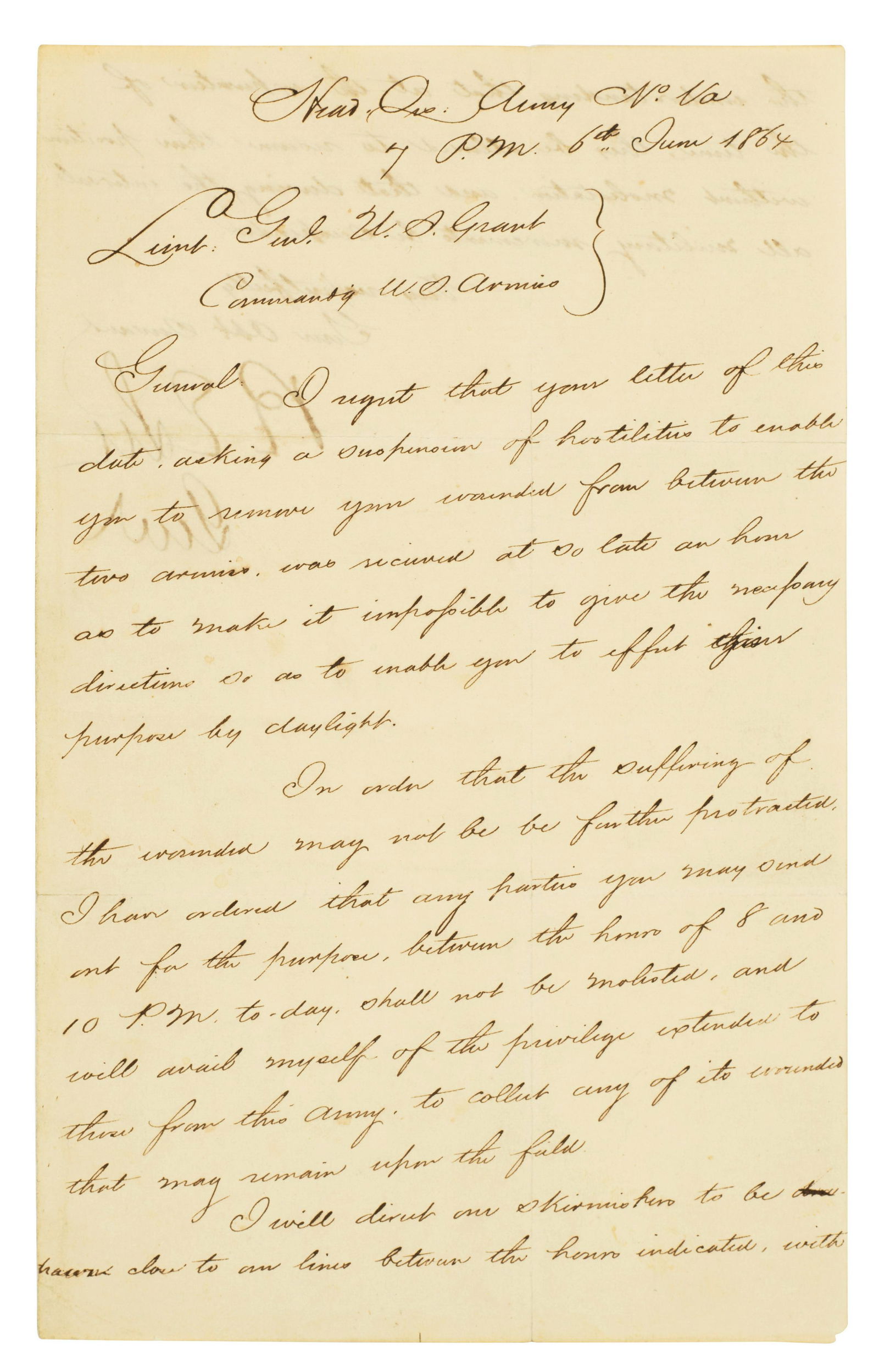 The Letter That Arrived Too Late: An Important Lee Letter To Union ...