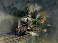 Terence Cuneo (British, 1907-1996) Night Express - Southern Region ...