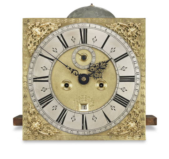 A Rare Late 17th/early 18th Century Longcase Clock Movement, The Dial ...