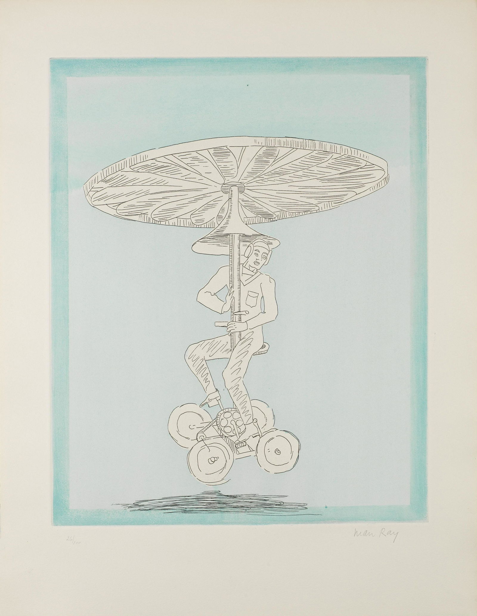 Man Ray (american, 1890 1976) Monocopter; Kiki Etching And Aquatint ...