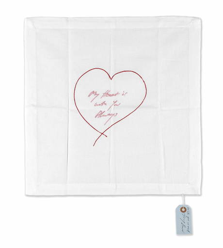 Tracey Emin (British, born 1963) My Heart Is With You Always - Napkin ...
