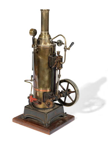 A Georges Carette Model Vertical Steam Plant, German, Early 20th Century,