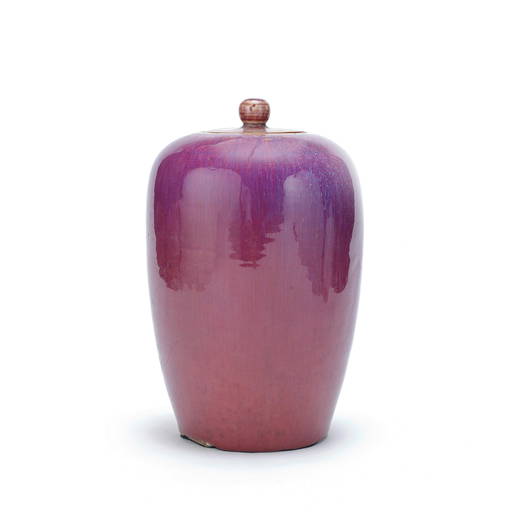 A FLAMBÉ GLAZED JAR AND COVER 19th century - Nov 01, 2022 | Bonhams in
