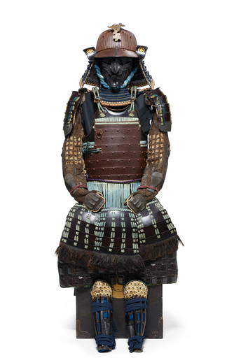 A RUSSET-IRON SUIT OF ARMOR WITH A SAOTOME-SCHOOL KABUTO Edo period ...
