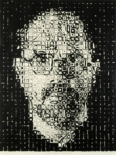 Chuck Close (1940-2021); Self-Portrait; (#0127) on Nov 01, 2022 | Bonhams in NY