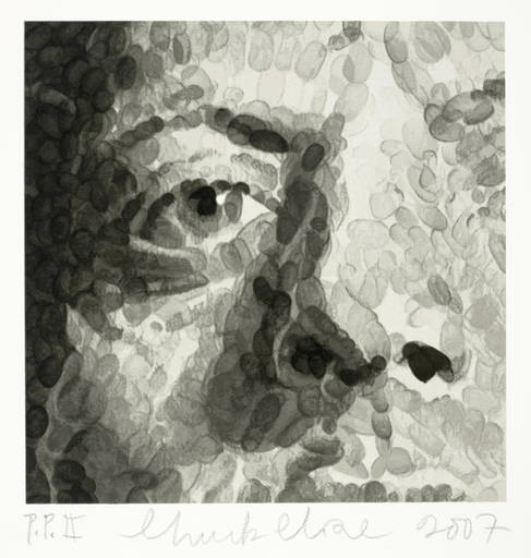 Chuck Close (1940-2021); Phil (detail); (#0128) on Nov 01, 2022 ...