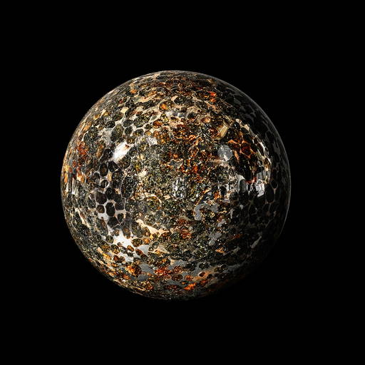 Sericho Pallasitic Meteorite Sphere (#1329) on Dec 06, 2022 | Bonhams ...