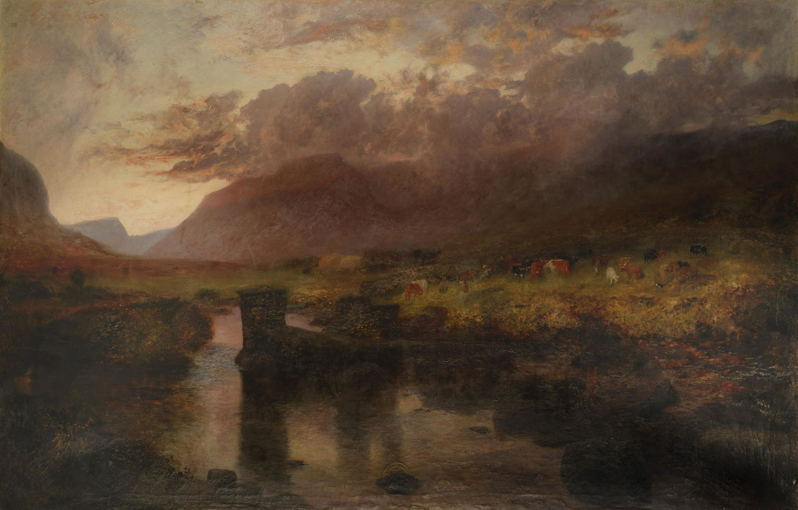 Alfred William Hunt (british, 1830 1896) 'from Mount To Mount Through ...