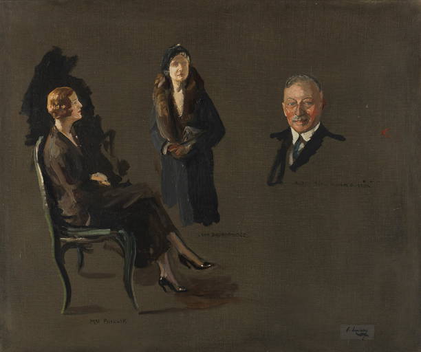 Sir John Lavery R.A., R.S.A., R.H.A. (Irish, 1856-1941) Portrait ...