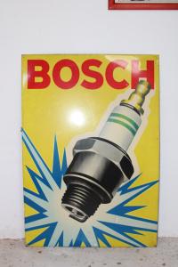 A Bosch Spark Plug Printed Tin Sign, - Feb 01, 2023 | Bonhams In